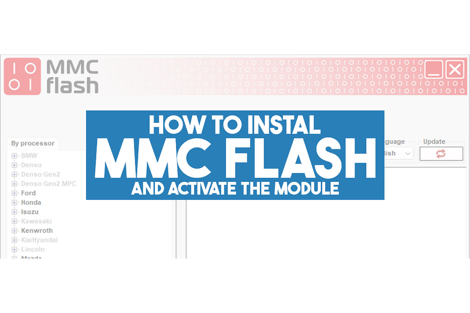 Installation and activation MMC flash