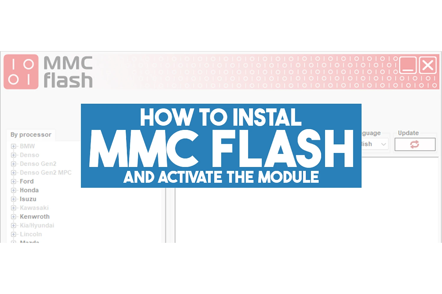 Installation and activation MMC flash