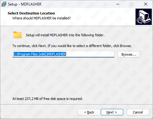 Installation and activation MDflasher